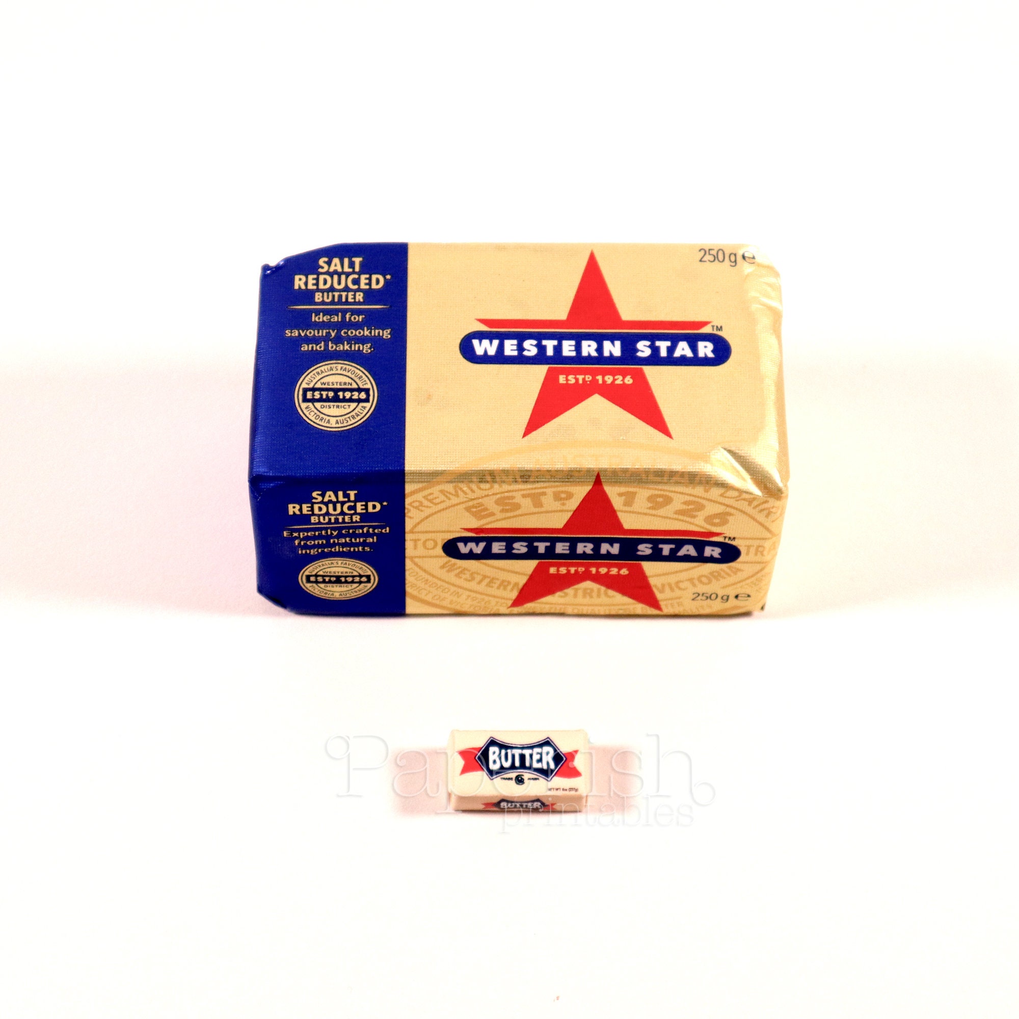 1/6 Scale BUTTER Printables | Doll Food Printables | Miniature Food ...