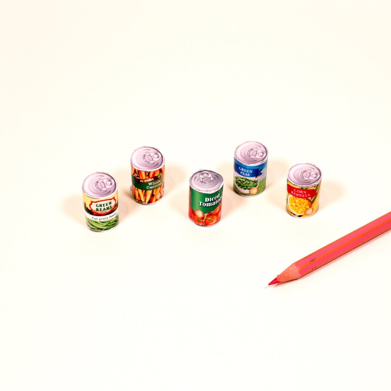 1/12 CANS BUNDLE 15 Designs PRINTABLES | Doll Food Printables, Doll ...