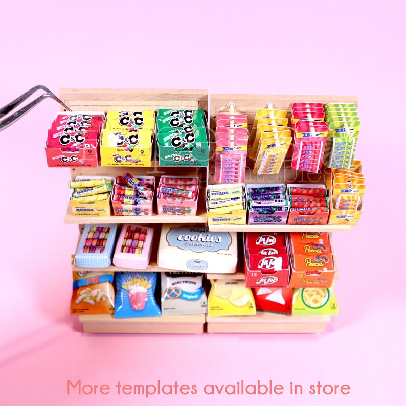 1/6 CANDY Tablets Miniature Printables | Doll Food Printables, Doll ...