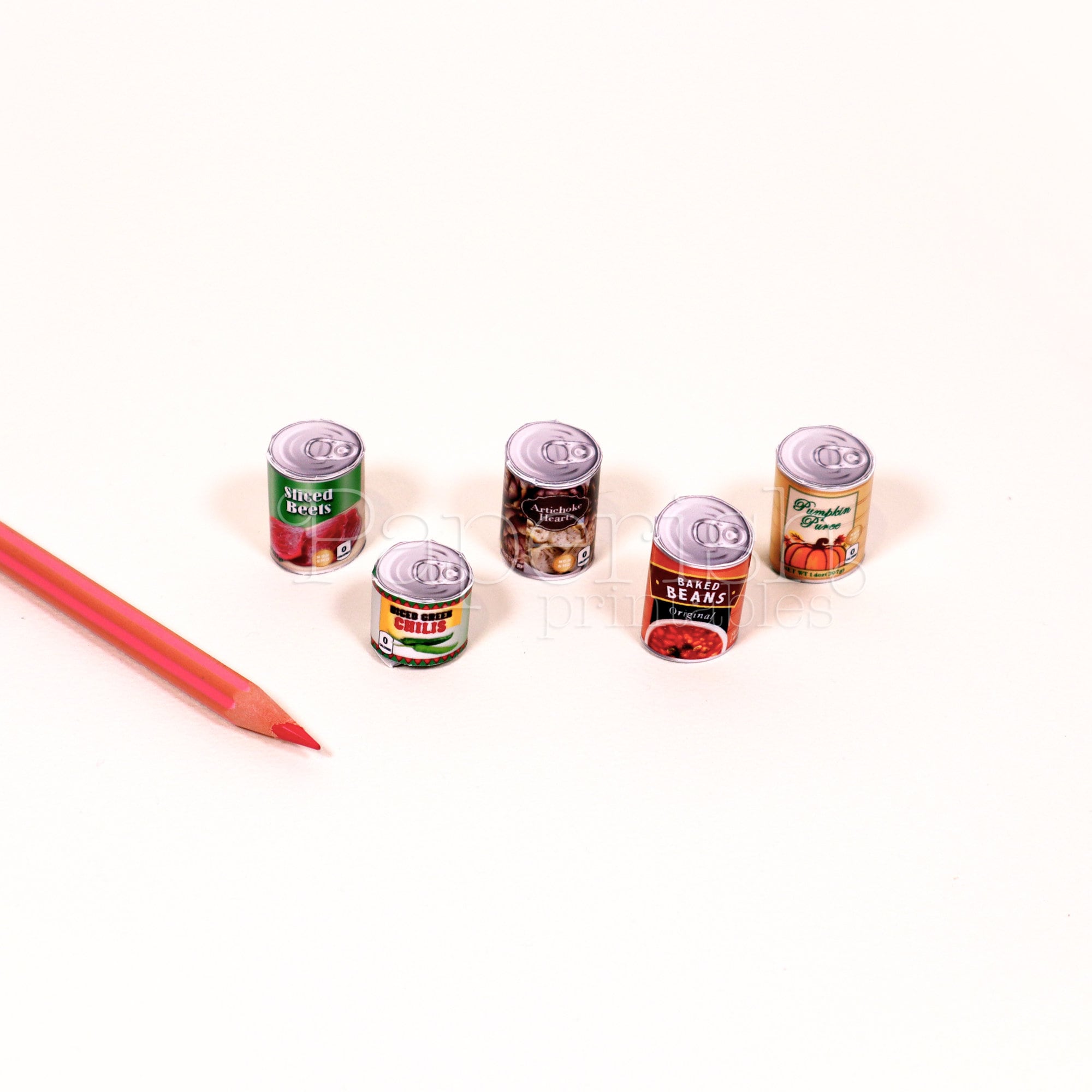 1/12 CANS BUNDLE 15 Designs PRINTABLES | Doll Food Printables, Doll ...