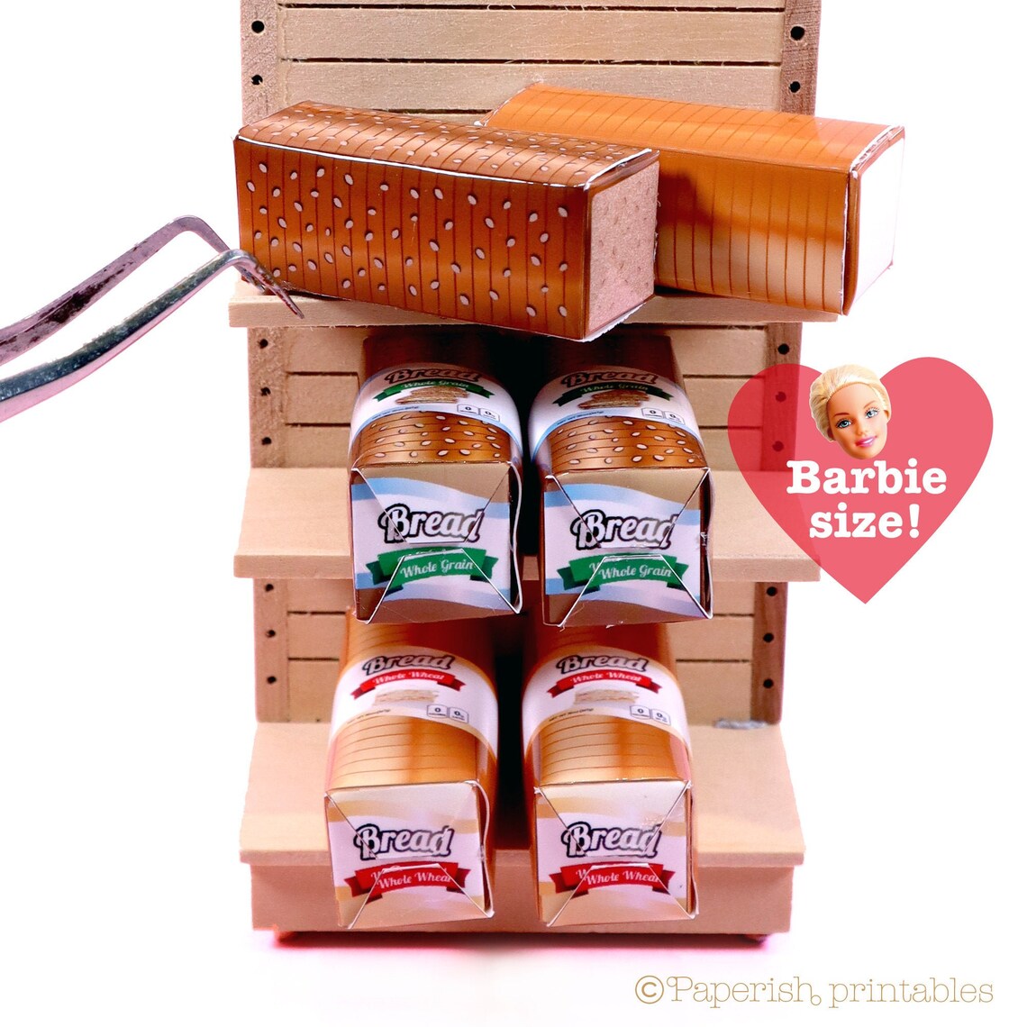 1/6 Scale BREAD Design Miniature Printables, Miniature Food Printables ...