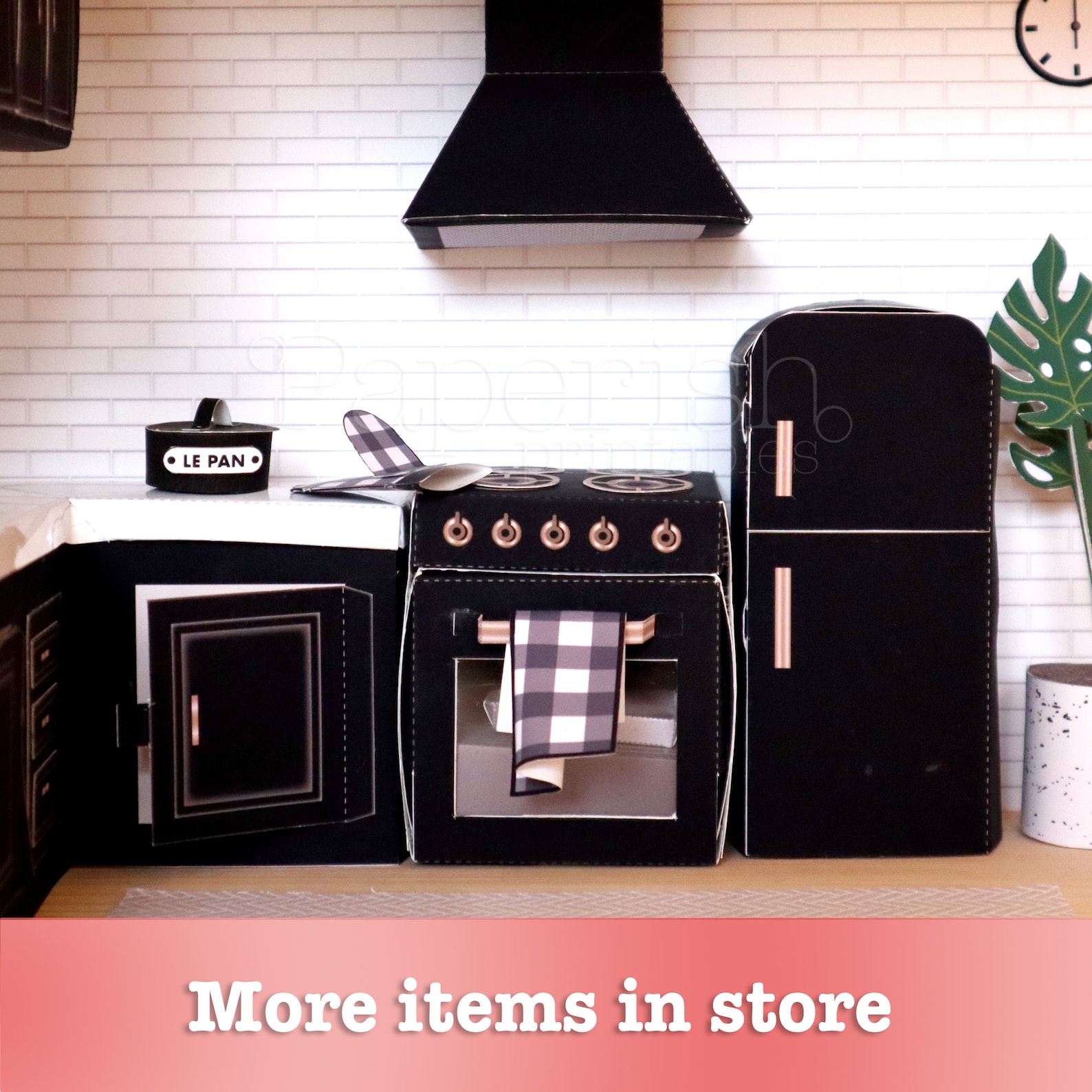 1/12 Kitchen Set Dollhouse Miniature Template, Miniature Dollhouse ...