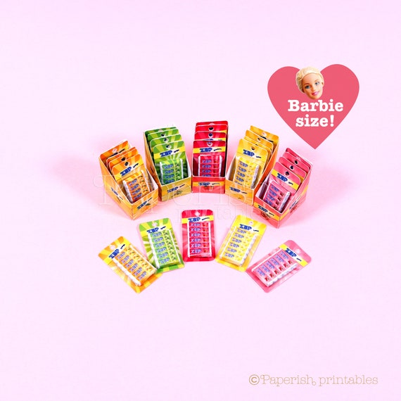 1/6 CANDY Tablets Miniature Printables Doll Food Printables - Etsy
