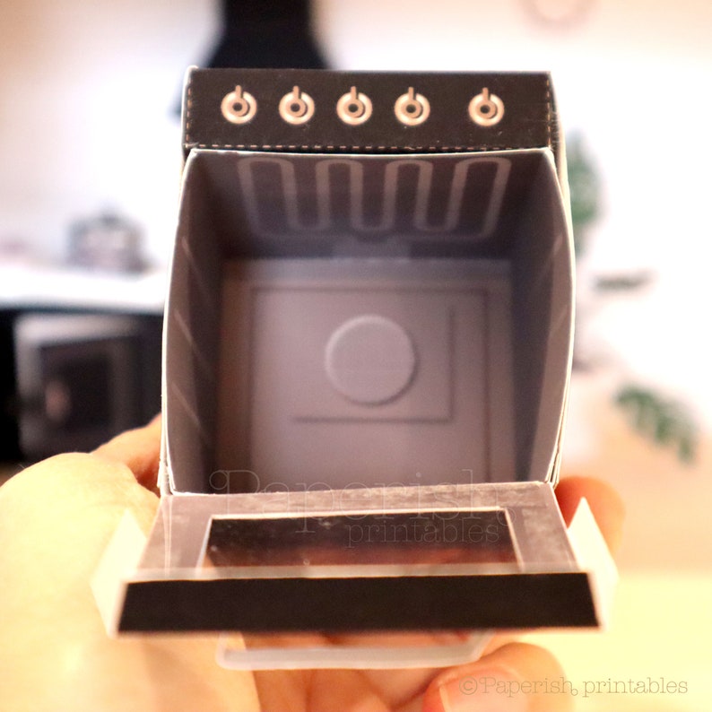 1/12 OVEN White Miniature Template Miniature Printable - Etsy