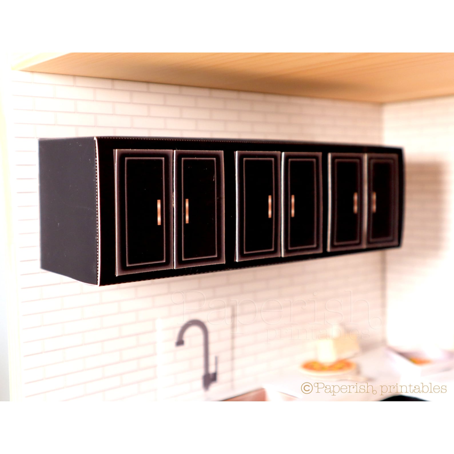 1/12 Kitchen Set Dollhouse Miniature Template, Miniature Dollhouse ...