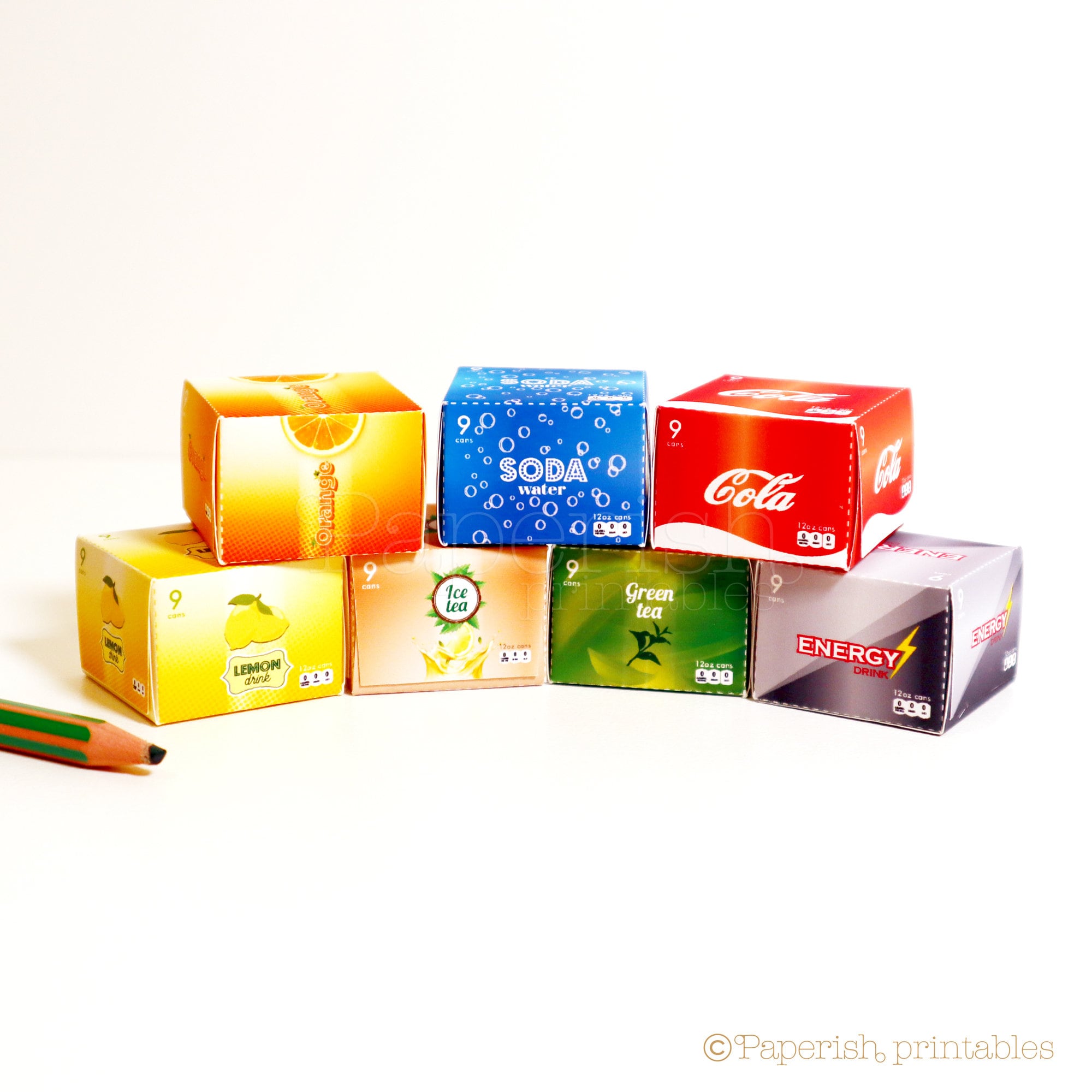 1/6 SOFT DRINK Cans Miniature Printables Doll Food Printables, Doll ...