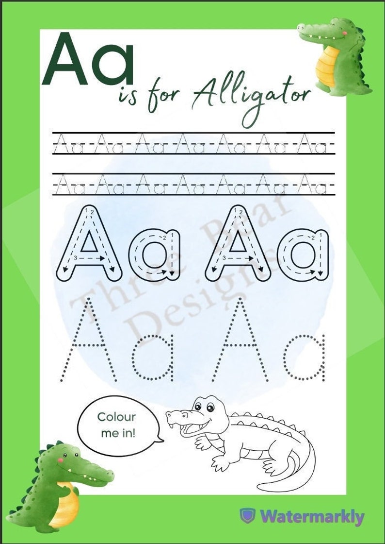Handwriting A-Z Worksheets ANIMALS Digital Download Ready to Print - Etsy