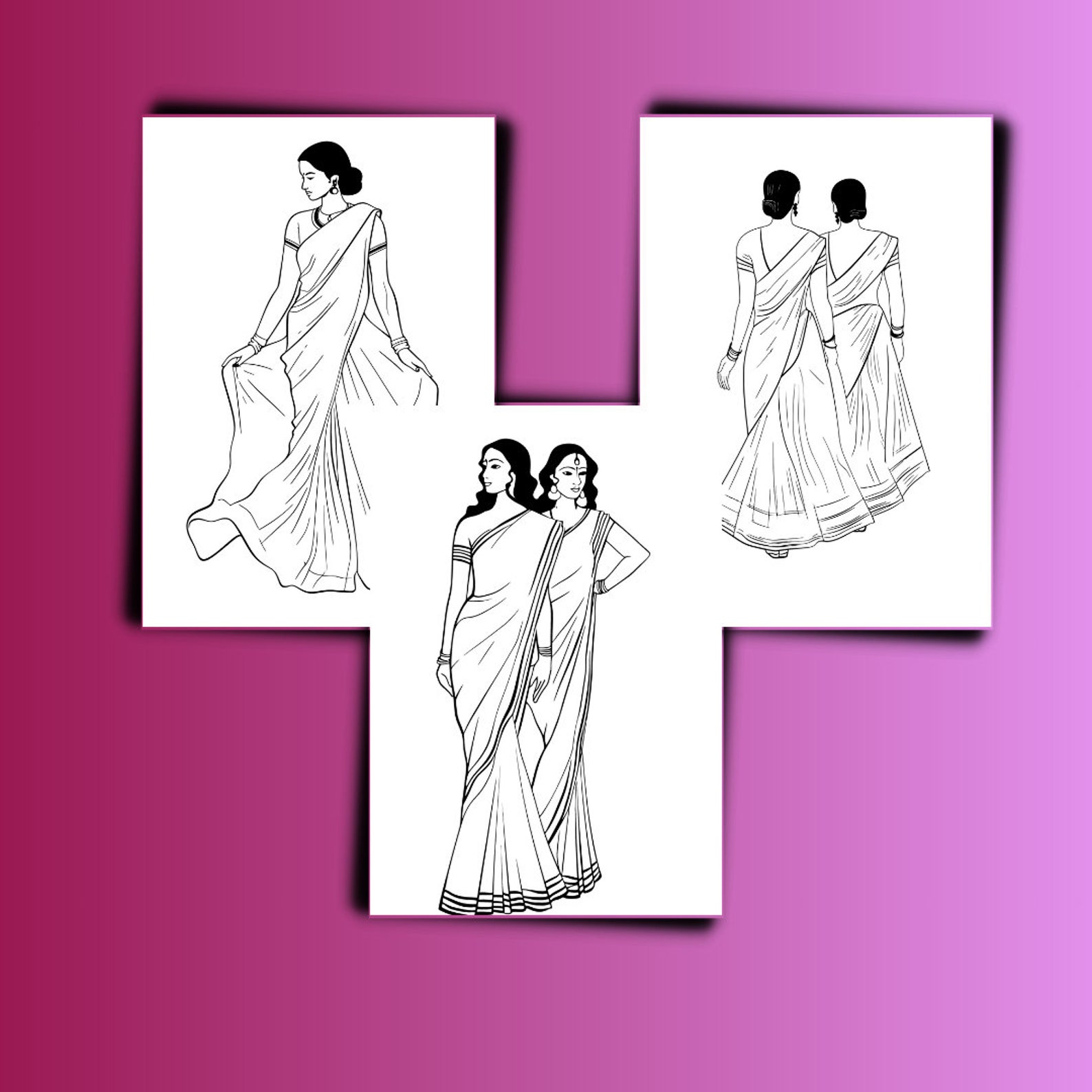 South Asian Inspired Digital Coloring Book PDF | Intricate Designs ...