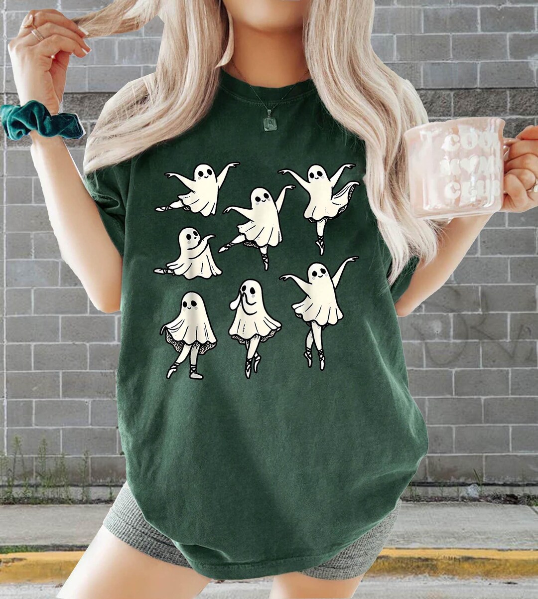 Ballet Ghost Ballet Dancer Spooky Dance Teacher Halloween Shirt,kute ...