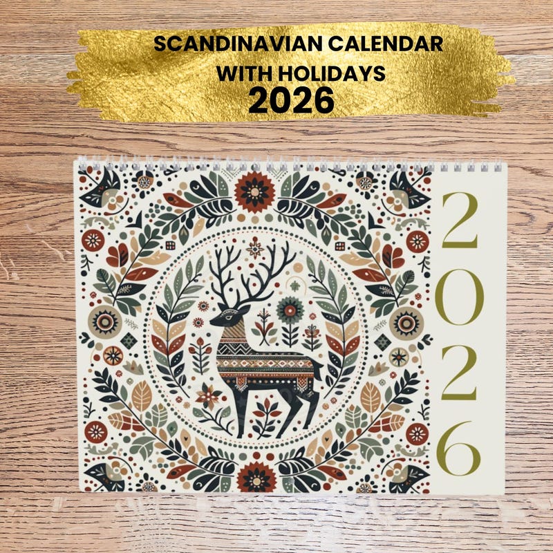 Nordic Calendar - Etsy