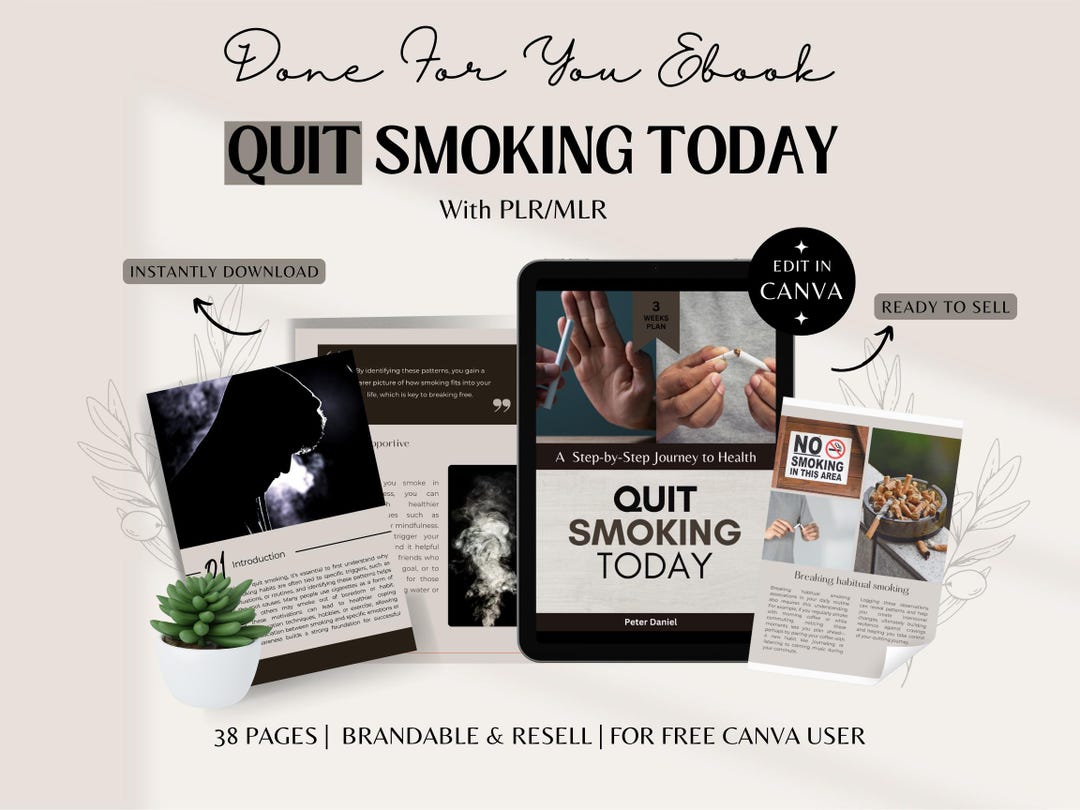 Quit Smoking Ebook, Stop Consume Tobacco, Stop Smoking Journey, Smoking ...