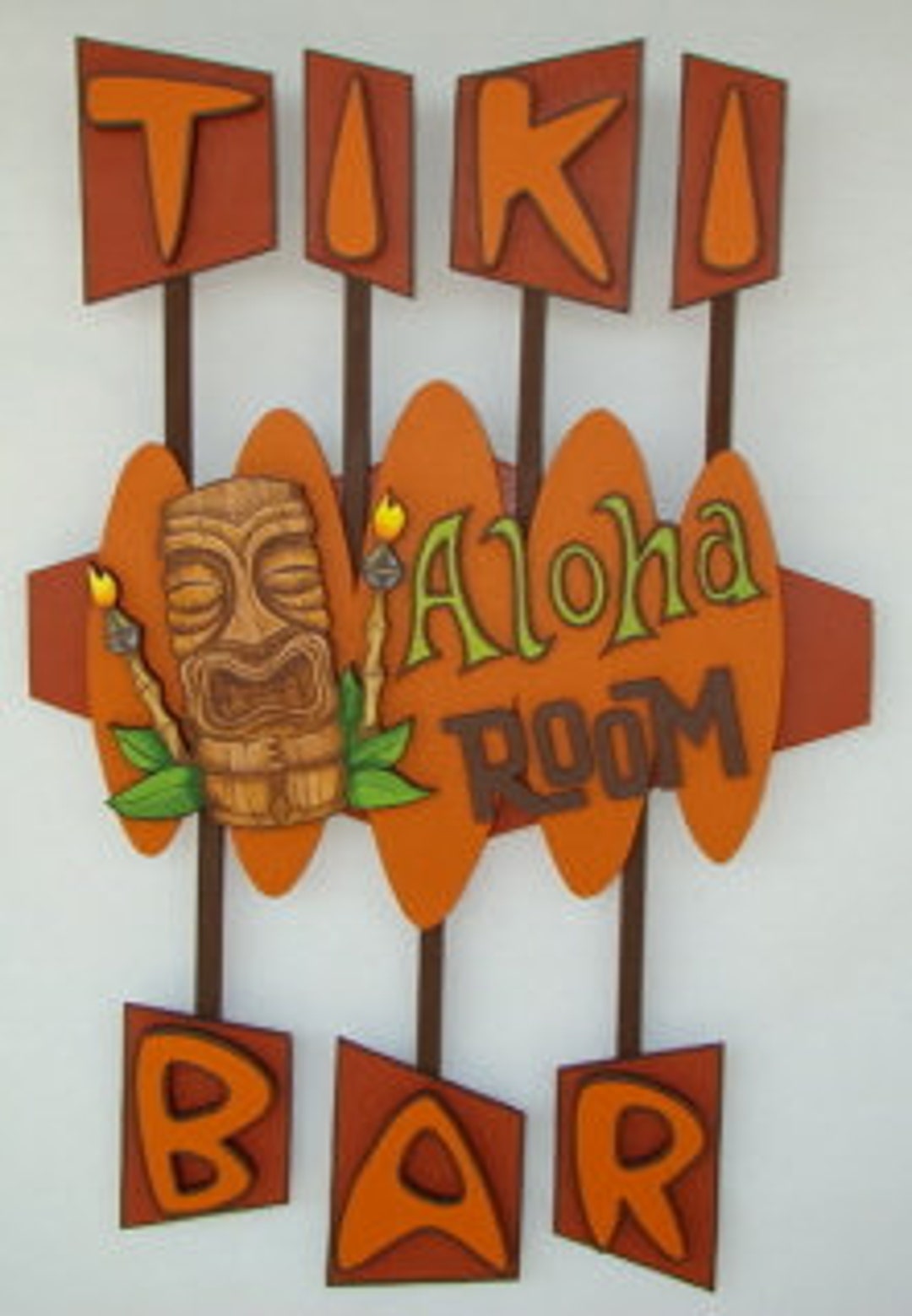 Personalized Custom Tiki Bar Sign or Painting, Mid Century Modern Tiki ...