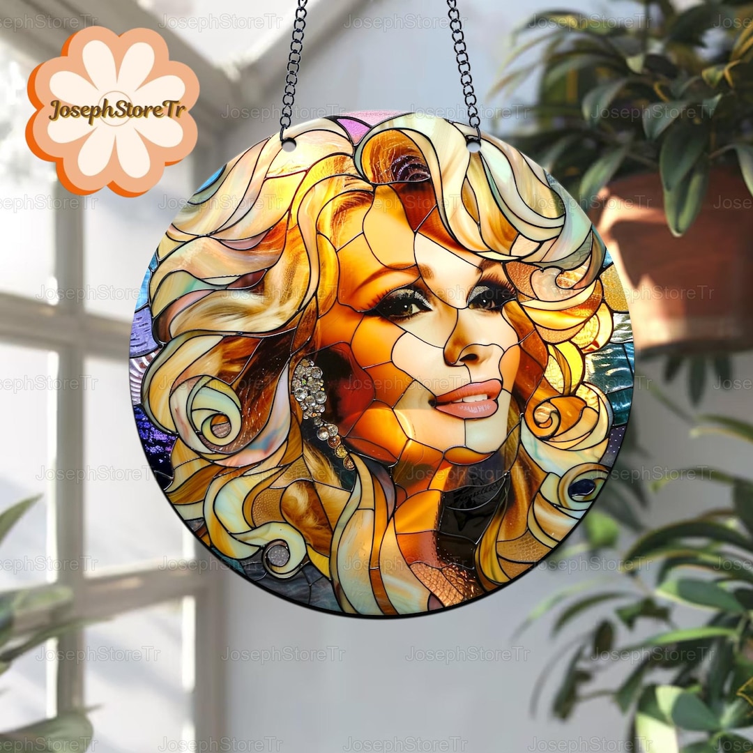 Dolly Parton Suncatcher, Dolly Parton Acrylic Window Decor, Dolly ...
