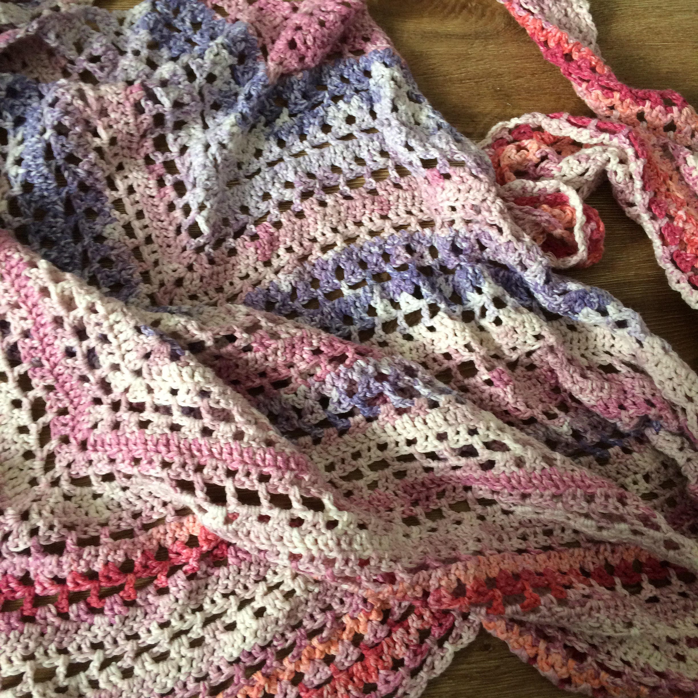 Crochet Shawl Pattern Reading in the Garden Top Down - Etsy Ireland