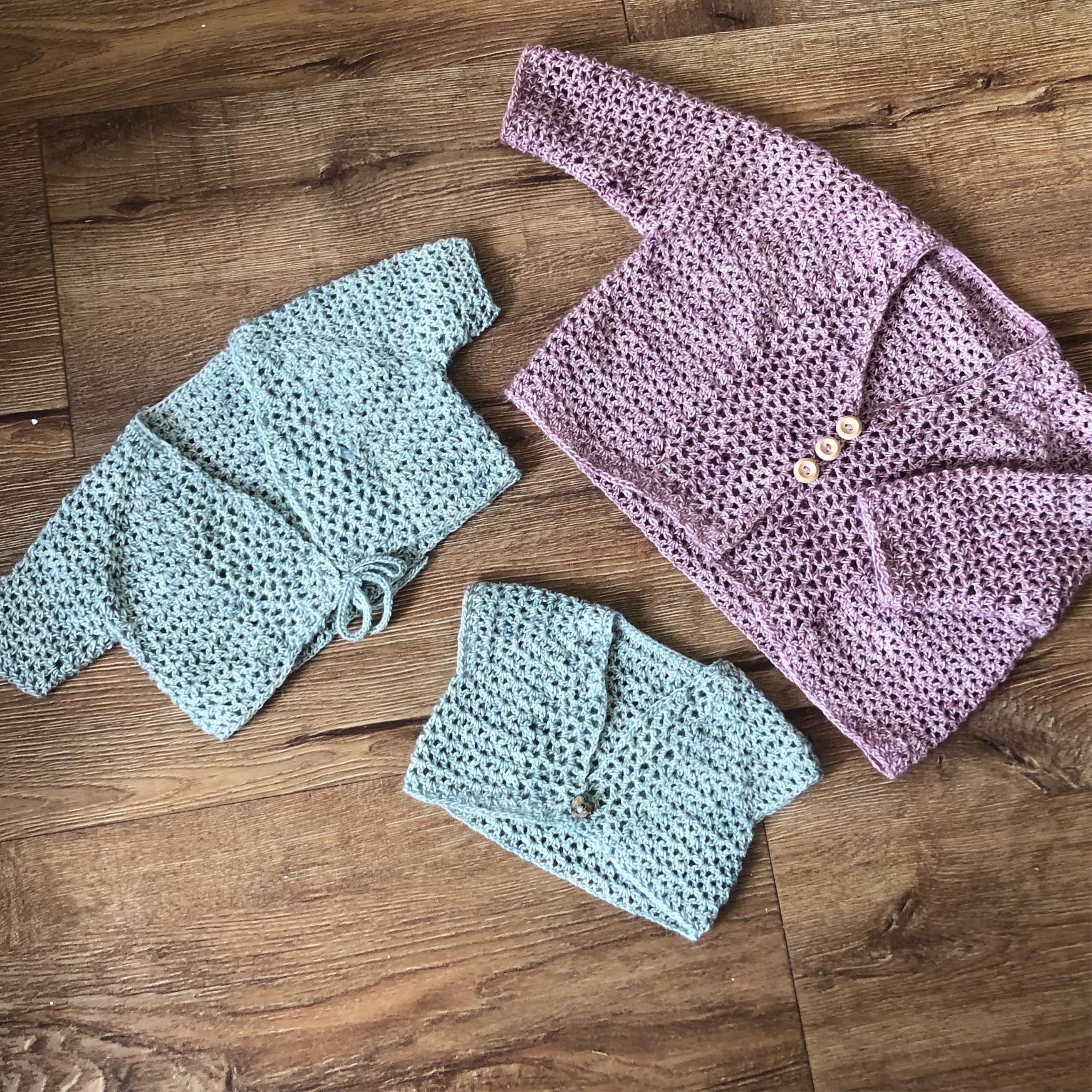 Bessie Baby Cardigan Crochet Pattern, With Button or Tie Fastening ...