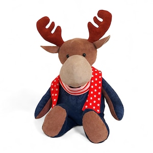 Christmas Moose Sewing Pattern: Stuffed Animal Toy (PDF Pattern) - Etsy