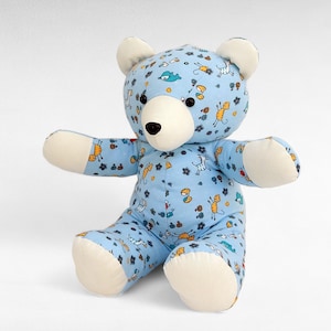 Memory Bear Pattern, Keepsake Bear Sewing Pattern, Teddy Bear, Stuffed ...