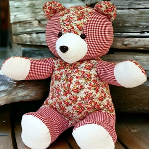 Memory Bear Pattern, Keepsake Bear Sewing Pattern, Teddy Bear, Stuffed ...