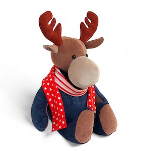 Christmas Moose Sewing Pattern: Stuffed Animal Toy (PDF Pattern) - Etsy