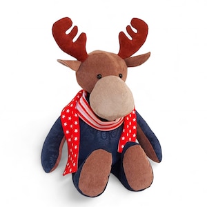 Christmas Moose Sewing Pattern: Stuffed Animal Toy (PDF Pattern) - Etsy