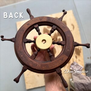 Pirate Ship Wheel - Walnut - Skull and Cross Bones - Etsy