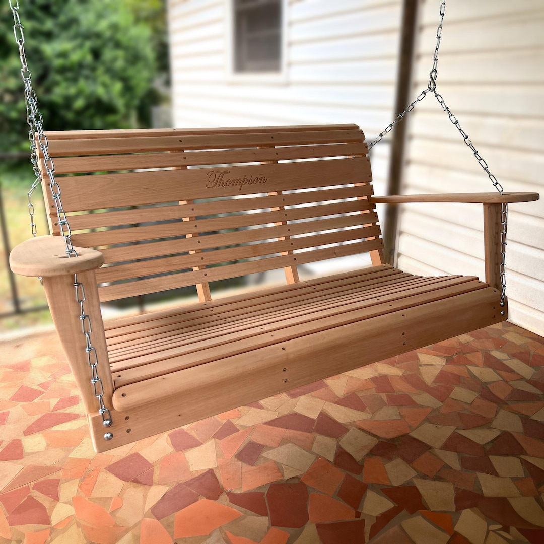 Porch Swing - Customized - Spanish Cedar - Etsy