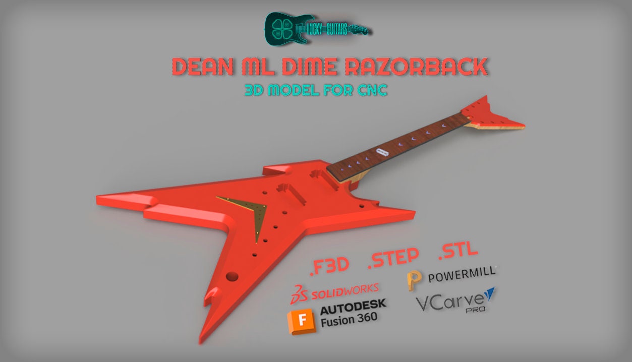 Dean ML Dime Razorback Model for Cnc - Etsy