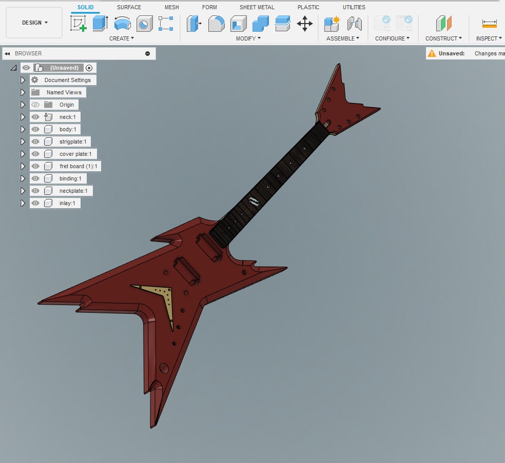 Dean ML Dime Razorback Model for Cnc - Etsy