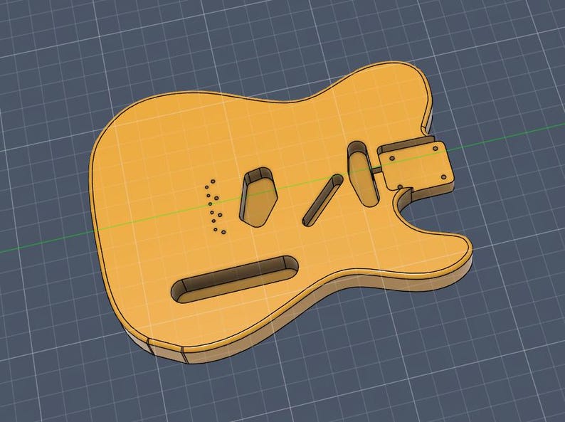 Fender Telecaster Vintage '52 Cnc File - Etsy