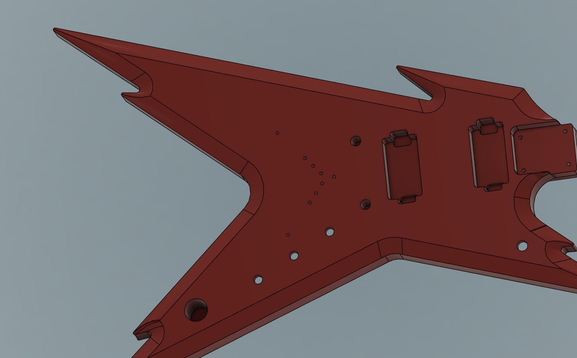 Dean ML Dime Razorback Model for Cnc - Etsy