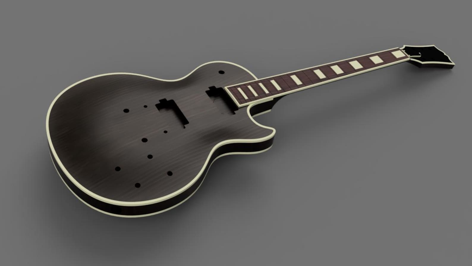 Gibson Les Paul Custom Shop Style Guitar File for Cnc - Etsy