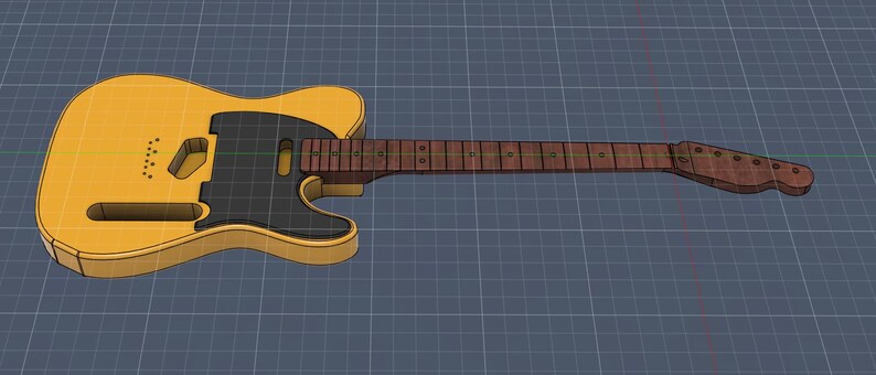 Fender Telecaster Vintage '52 Cnc File - Etsy