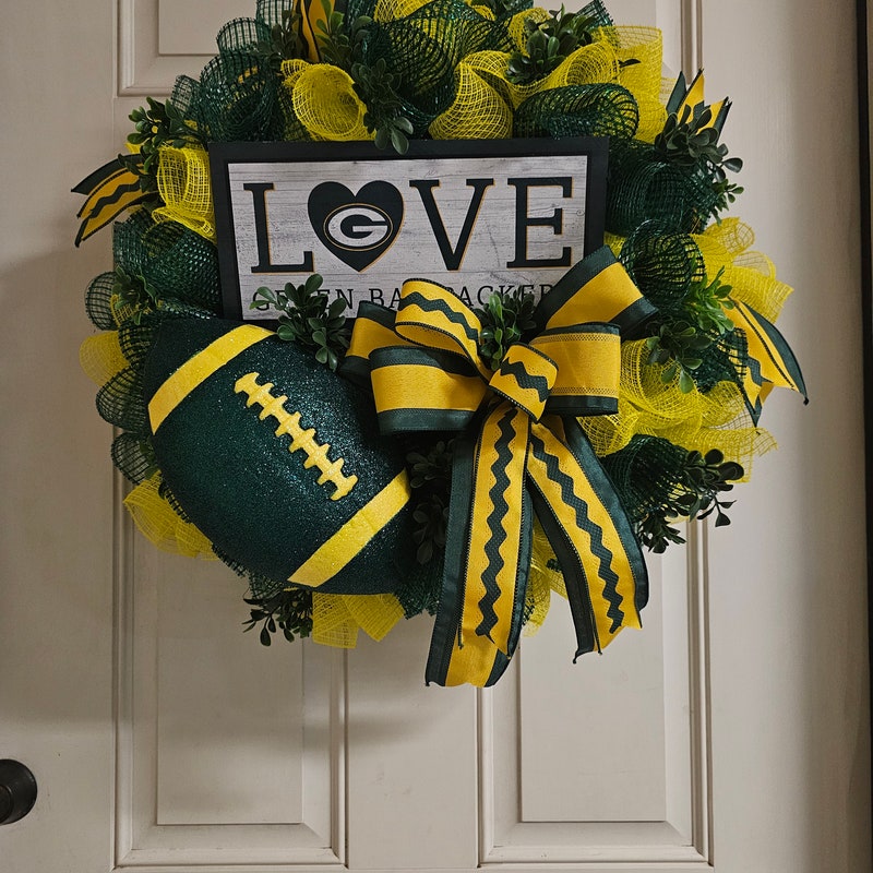Packers Wreath - Etsy