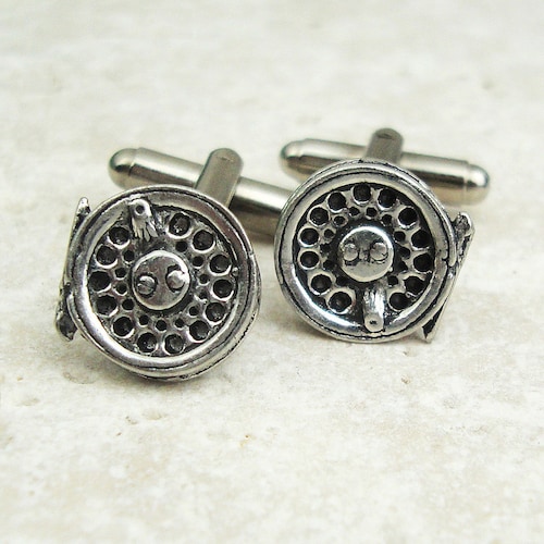 Trout Cufflinks. Antiqued Pewter and Silver Fish Cufflinks - Etsy