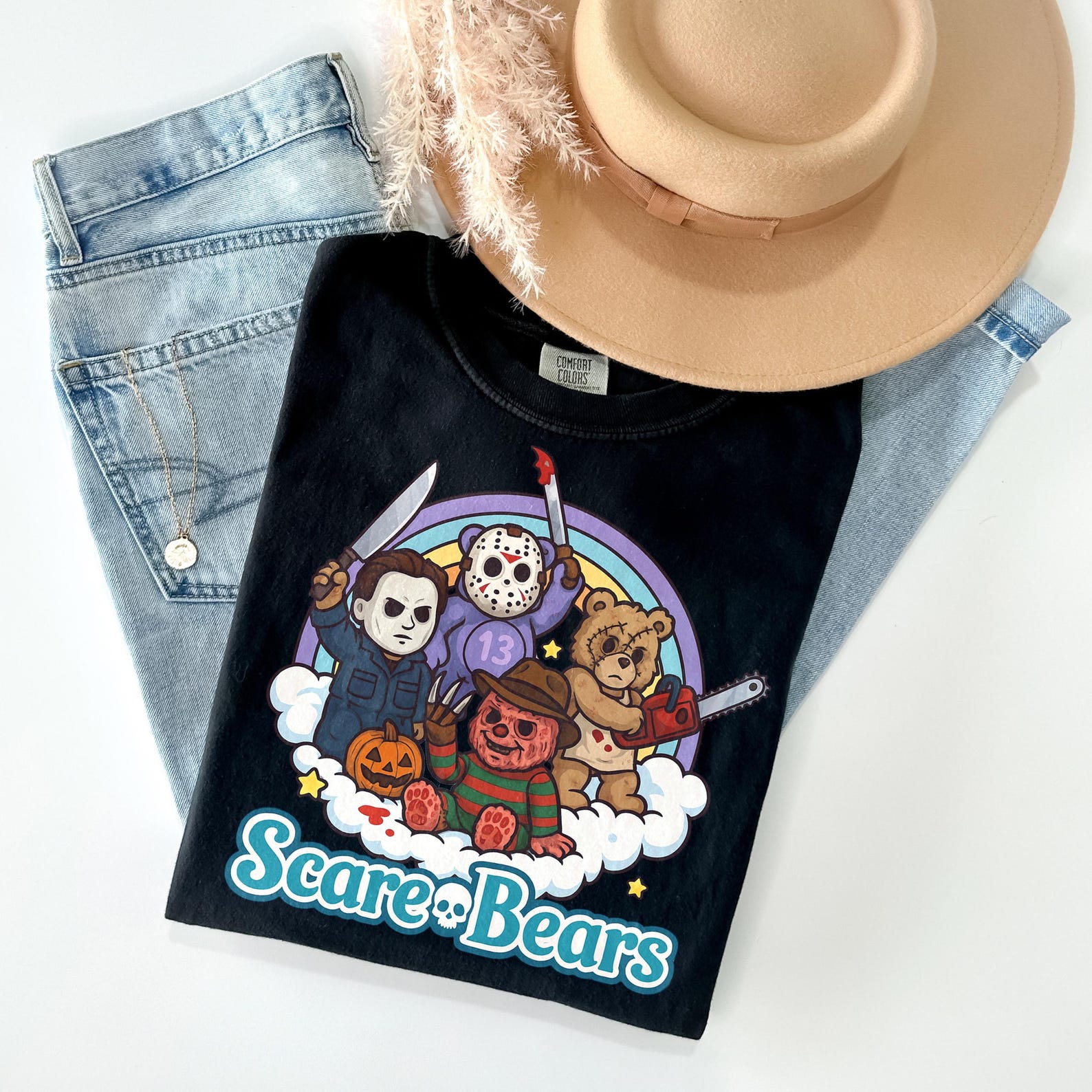 Scary Care Scare Bears Funny Halloween Horror Faces Png, Horror Movie ...