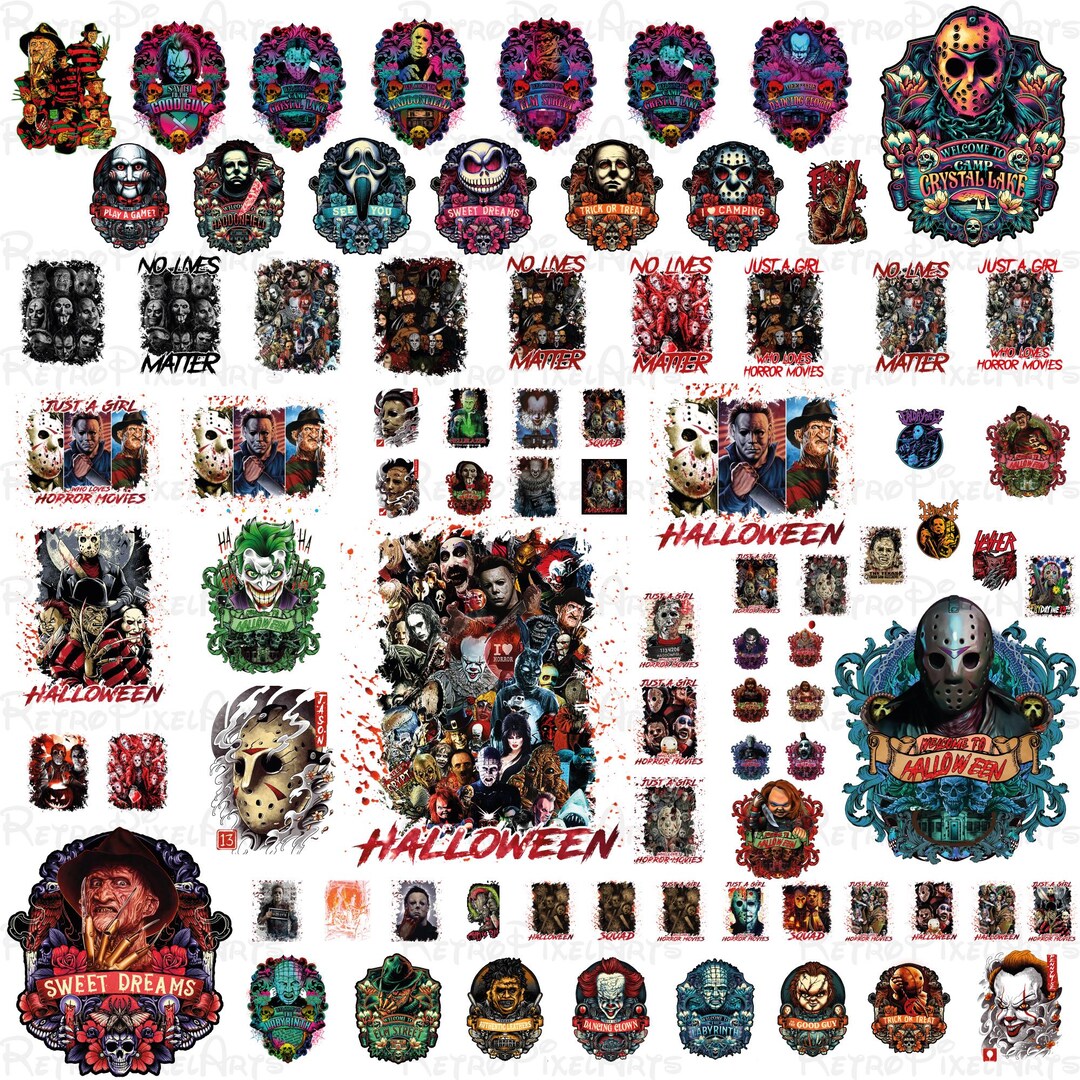 Halloween Villains Bundle Png, Villains Bundle Png, Halloween Png ...