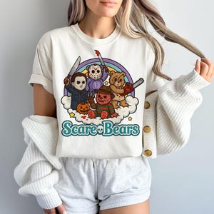 Scary Care Scare Bears Funny Halloween Horror Faces Png, Horror Movie ...