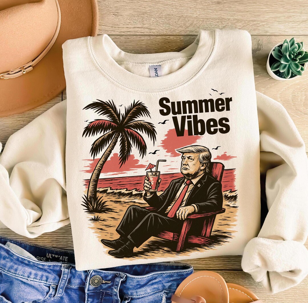 Trump Summer PNG, Trump Gulf of America Png, Trump Chillin' at the Gulf ...