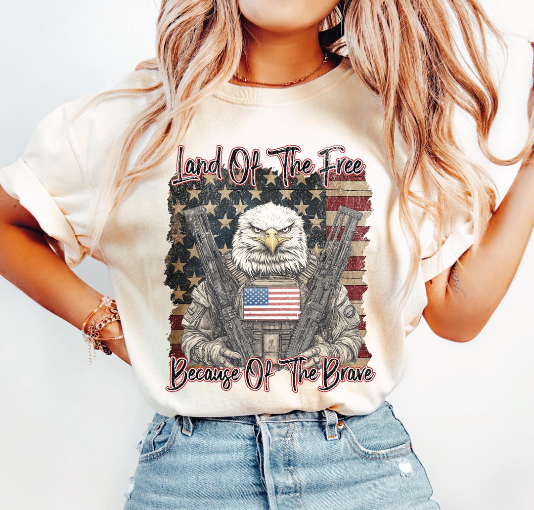 America Land of the Free Because of the Brave PNG, 4th of July PNG ...