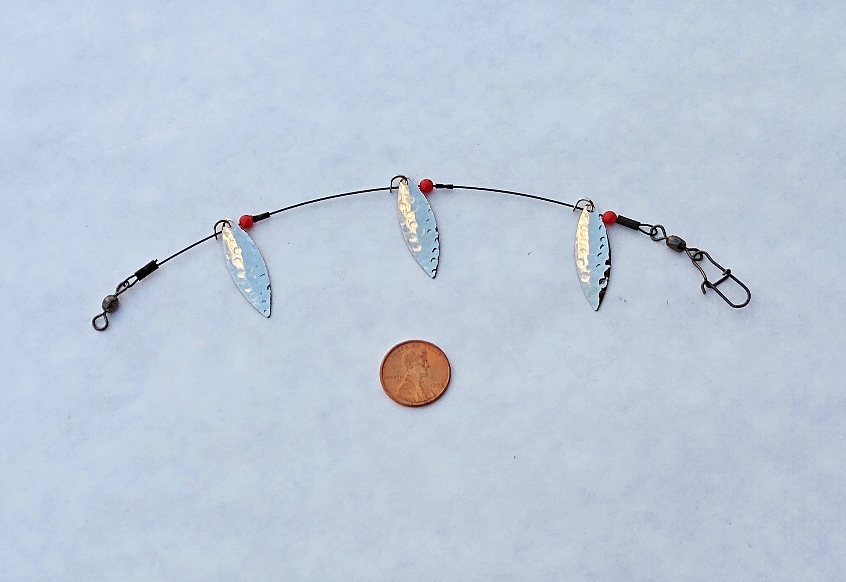 1 Custom 8 Flasher Pop Gear Trolling Rig Bass Trout Walleye Fishing ...