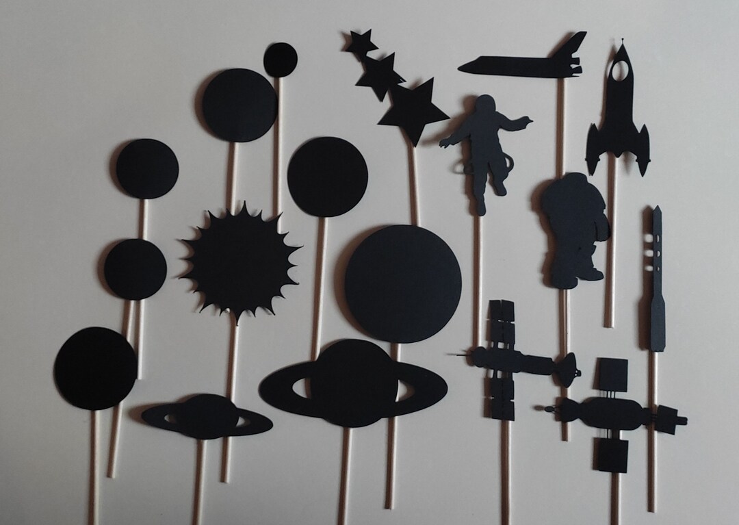Travel Into Space Lot 18 Puppets for Shadow Theater - Etsy