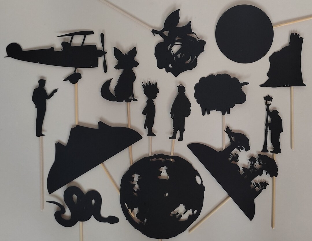 The Little Prince Lot 14 Puppets for Shadow Theater - Etsy