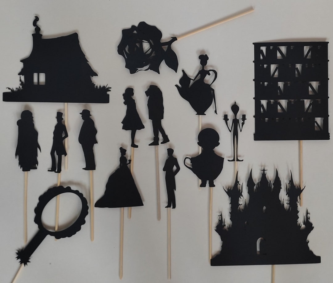 Beauty and the Beast Lot 15 Puppets for Shadow Theater - Etsy