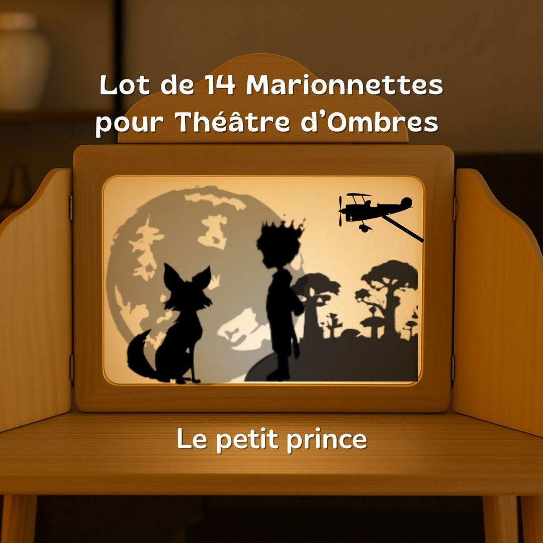 The Little Prince Set of 14 Shadow Puppets - Etsy