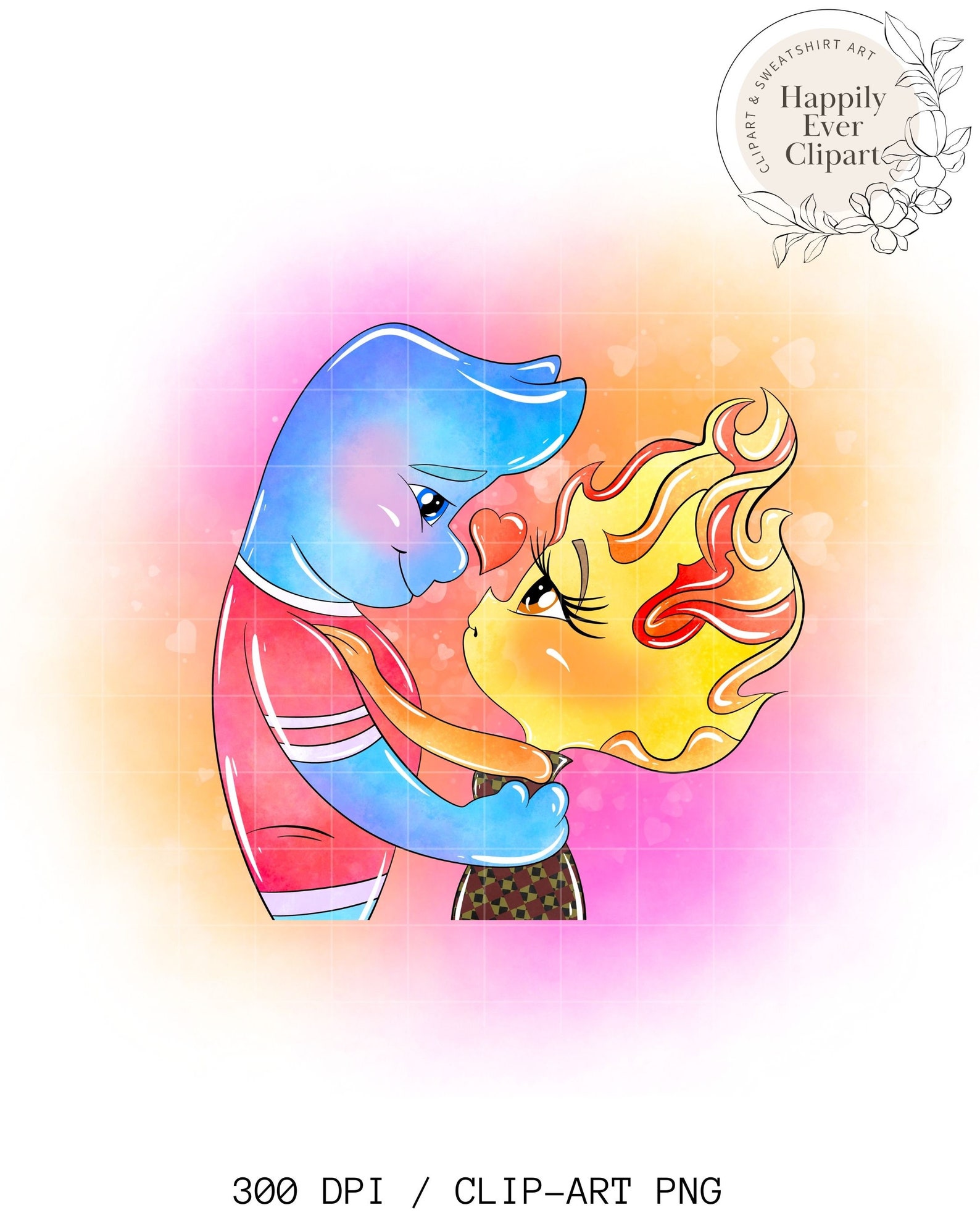 Watercolour Elemental Clipart / Elemental 300 Dpi Digital Download PNG ...