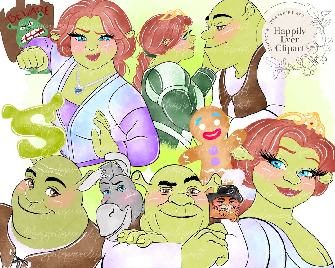 Watercolour Green Ogre Clipart / Green Ogre Digital Download / Green ...