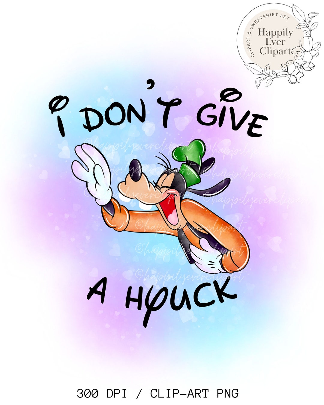 Watercolour Funny Goofy Clipart / Goofy 300 Dpi PNG Digital Download ...