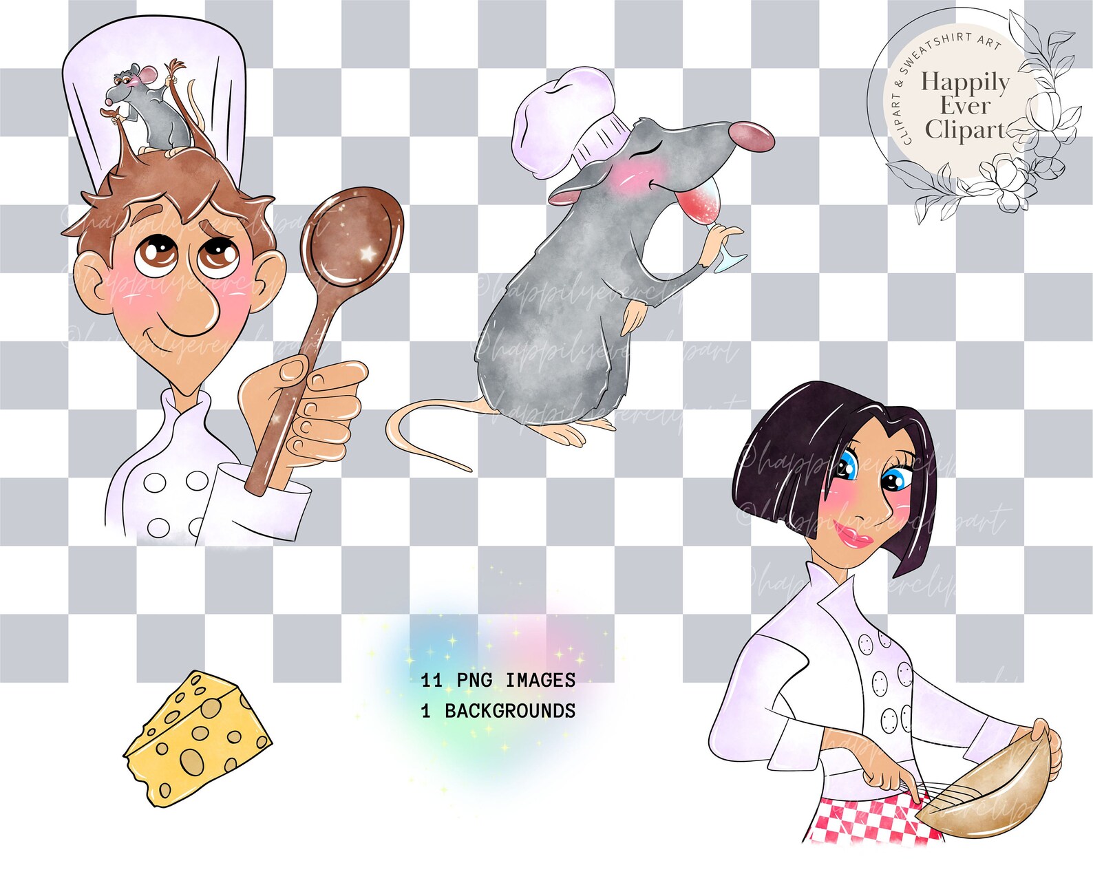 Watercolour Ratatouille Clipart Set / Ratatouille 300 Dpi Digital ...