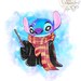 Watercolour Stitch Wizard Clipart / Stitch 300 Dpi Digital Download PNG ...