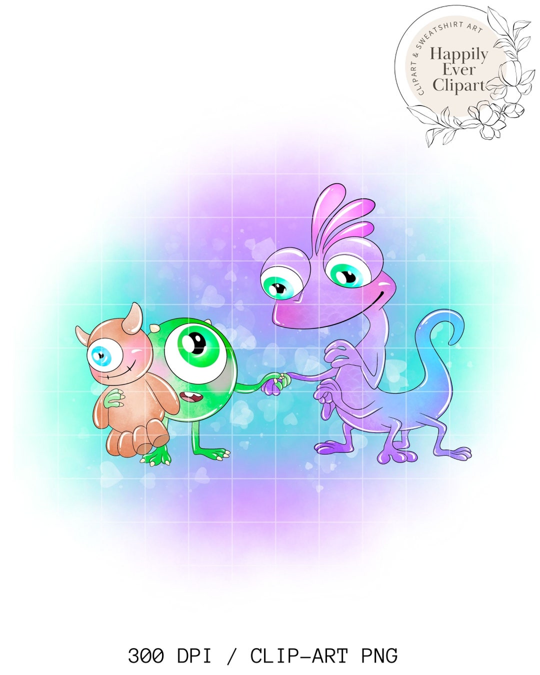 Watercolour Monsters Inc Clipart / Monsters Inc 300 Dpi Digital ...